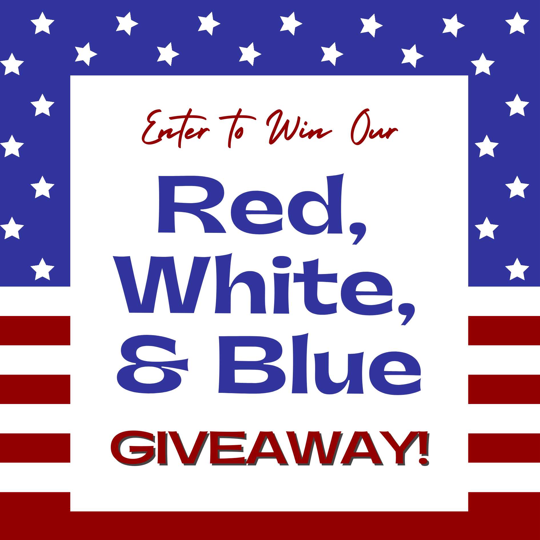 Red, White, & Blue Gift Basket